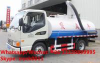 China Factory customized JAC brand 4*2 LHD 4m3 fecal suction truck for sale, HOT SALE! China cesspoolage tank truck for sale