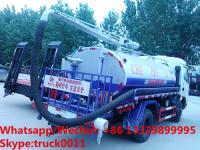 China Factory customized JAC brand 4*2 LHD 4m3 fecal suction truck for sale, HOT SALE! China cesspoolage tank truck for sale