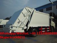 China Dongfeng new 4*2 RHD 12-14m3 compacted garbage truck for sale, Factory sale best price 10tons compress garbage truck for sale