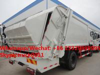 China Dongfeng new 4*2 RHD 12-14m3 compacted garbage truck for sale, Factory sale best price 10tons compress garbage truck for sale