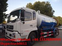 China Cheapest price dongfeng 4*2 LHD 10cbm vacuum tank truck for sale, Factory sale good price sludge tank truck for sale