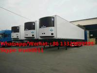 China Factory customized CLW bramd 13.8m length reefer van semitrailer/refrigerator van semitrailer for Africa,  refriger for sale