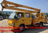 China Japan brand ISUZU 12M,14M,16M aerial working platform truck for sale, HOT SALE! best price ISUZU overhead working truck for sale