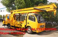 China Factory sale cheapest price Dongfeng LHD 16m aerial platform truck, Wholesale best price 12-16m overhead working truck for sale