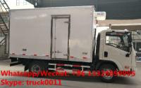 China Factory wholesale good price Dayun brand 4*2 LHD 4tons refrigerator van truck for sale, Dayun reefer van truck for sale