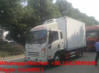 China Factory wholesale good price Dayun brand 4*2 LHD 4tons refrigerator van truck for sale, Dayun reefer van truck for sale