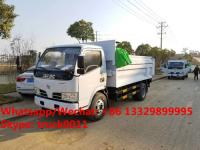 China dongfeng 6 wheel dump truck with tarp cover Specifications of dongfeng 6 wheel dump truck/ tipper truck with tarp cover for sale