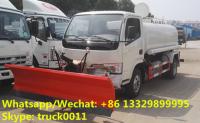 China New Diesel dongfeng 5000Liters 5CBM 5tons 5MT Water tank for sale, customized dongfeng 5m3 water tank with snow removal for sale