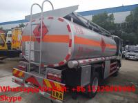 China high quality JAC brand new 5500L oil tanker fuel transport truck for sale, Bottom price JAC diesel tank delivery truck for sale