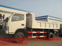 China Factory customized cheapest price CLW brand 4*4 RHD diesel dump tipper truck for sale, CLW dump pickup vehicle for sale