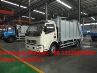 China HOT SALE! best seller-dongfeng 4*2 LHD 7m3 compression garbage compactor truck, new rear loader garbage vehicle for sale for sale