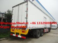 China HOT SALE! bigger volume dongfeng tinalong 8*4 LHD refrigerator truck for seafood, Customized best price cold room truck for sale