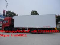 China HOT SALE! bigger volume dongfeng tinalong 8*4 LHD refrigerator truck for seafood, Customized best price cold room truck for sale