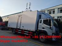 China new design FOTON Euro 5 cold room truck, refrigerated van truck for transported fresh vegetables and fruits for sale for sale
