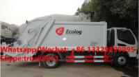 China New JAC 4*2 new garbage compactor bin lifter rubbish truck 5cbm capacity,customized JAC 5m3 compression garbage truck for sale