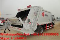 China New JAC 4*2 new garbage compactor bin lifter rubbish truck 5cbm capacity,customized JAC 5m3 compression garbage truck for sale