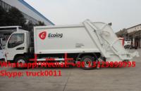 China New JAC 4*2 new garbage compactor bin lifter rubbish truck 5cbm capacity,customized JAC 5m3 compression garbage truck for sale