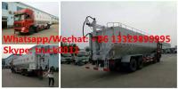China Factory customized dongfeng 8*4 LHD Euro 3 315hp diesel 40m3 poultry feed transported vehicle for sale, bulk feed truck for sale