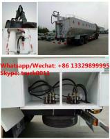 China Factory customized dongfeng 8*4 LHD Euro 3 315hp diesel 40m3 poultry feed transported vehicle for sale, bulk feed truck for sale