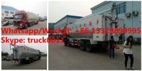 China Factory customized FOTON AUMAN 8*4 LHD 40CBM 270hp Euro 3 hydraulic discharging poultry animal feed transported truck for sale