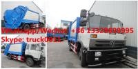 China Wholesale bottom price customized dongfeng 4*2 RHD 190hp Euro 3 14m3 compression garbage truck, garbage compactor truck for sale