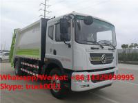 China best seller- Euro 4 dongfeng D9 Cummins 180hp 10m3 compacted garbage truck for sale, ompression garbage truck for sale