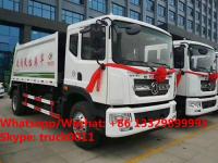 China best seller- Euro 4 dongfeng D9 Cummins 180hp 10m3 compacted garbage truck for sale, ompression garbage truck for sale