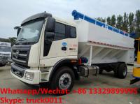 China cheapest price FOTON LHD 160hp LOVOL diesel 20m3-22m3 bulk feed pellet truck for sale, poultyr feed transported truck for sale