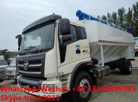 China cheapest price FOTON LHD 160hp LOVOL diesel 20m3-22m3 bulk feed pellet truck for sale, poultyr feed transported truck for sale