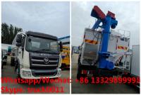 China cheapest price FOTON LHD 160hp LOVOL diesel 20m3-22m3 bulk feed pellet truck for sale, poultyr feed transported truck for sale