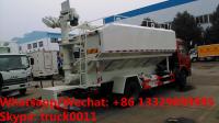 China HOT SALE! good price dongfeng LHD 120hp Euro 4 diesel 12m3 4tons-6tons electronic discharging poultry feed delivery truc for sale