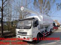 China HOT SALE! good price dongfeng LHD 120hp Euro 4 diesel 12m3 4tons-6tons electronic discharging poultry feed delivery truc for sale