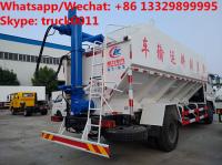 China High quality and best price dongfeng 4*2 RHD 190hp 8tons-12tons hydraulic livestock poultry feed delivery truck for sale for sale