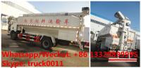 China HOT SALE! good price FAW 4*2 LHD 10tons bulk feed fodder transporting truck , electronic discharging bulk feed truck for sale