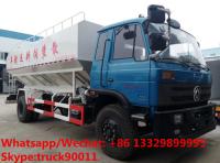 China RHD electronic discharging Dongfeng 4x2 10-15m3 Bulk Powder Feed Transport Truck Bulk-grain Carrier Bulk-materials Truck for sale