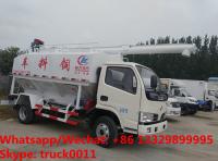 China HOT SALE! wholesale price electronic discharging dongfeng 8m3 bulk feed pellet transporting truck , animal feed truck for sale