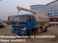 China HOT SALE! wholesale price electronic discharging dongfeng 8m3 bulk feed pellet transporting truck , animal feed truck for sale