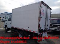 China High quality new Japan ISUZU 4*2 LHD double cabs 2tons fresh meat cooling van truck for sale,fruits refrigerated truck for sale