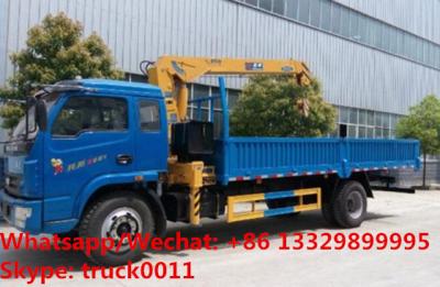 China Factory sale good price YUEJIN Brand 4*2 LHD 3.2tons telescopic boom mounted on cargo truck, truck with crane for sale for sale