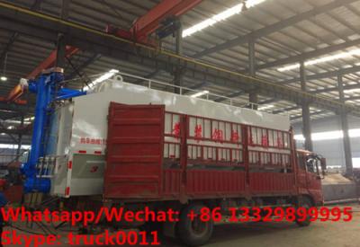 China CLW brand 8m3-40m3 bulk feed tank container mounted on cargo truck for sale, HOT SALE cargo truck with feed tank for sale