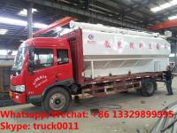 China CLW brand 8m3-40m3 bulk feed tank container mounted on cargo truck for sale, HOT SALE cargo truck with feed tank for sale
