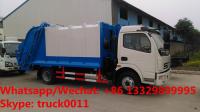China factory sale best price Dongfeng 4*2 LHD 6-7m3 compacted garbage truck, refuse garbage truck for The Kyrgyz Republic for sale