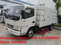 China wholesale good price smaller road sweeping vehicle, factory sale new dongfeng 4*2 LHD street sweeper truck for sale
