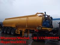 China high quality and competitive price customized CLW brand 4 axles 30,000Liters vacuum tank semitrailer for sale, for sale