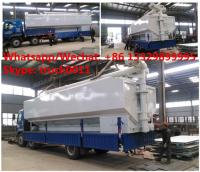 China best seller-CLW brand 8tons-20tons bulk feed tank with electric discharging system for sale, bulk feed tanker container for sale
