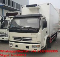 China wholesale good price dongfeng 4*2 RHD 6tons 120hp refrigerated truck with CARRIER reefer for fresh fruits and vegetables for sale