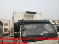 China wholesale good price dongfeng 4*2 RHD 6tons 120hp refrigerated truck with CARRIER reefer for fresh fruits and vegetables for sale