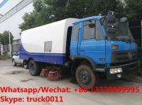 China high quality and best price new dongfeng  RHD 170hp diesel road sweeping vehicle for sale, good street sweeping truck for sale