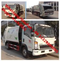 China HOT SALE! customized SINO TRUK HOWO 4*2 RHD 4.5m3 garbage compactor truck,HOWO Light duty refuse garbage truck, for sale
