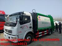 China best price dongfeng 4*2 LHD/RHD 120hp diesel 7m3 6tons garbage compactor truck for sale,compression garbage truck for sale